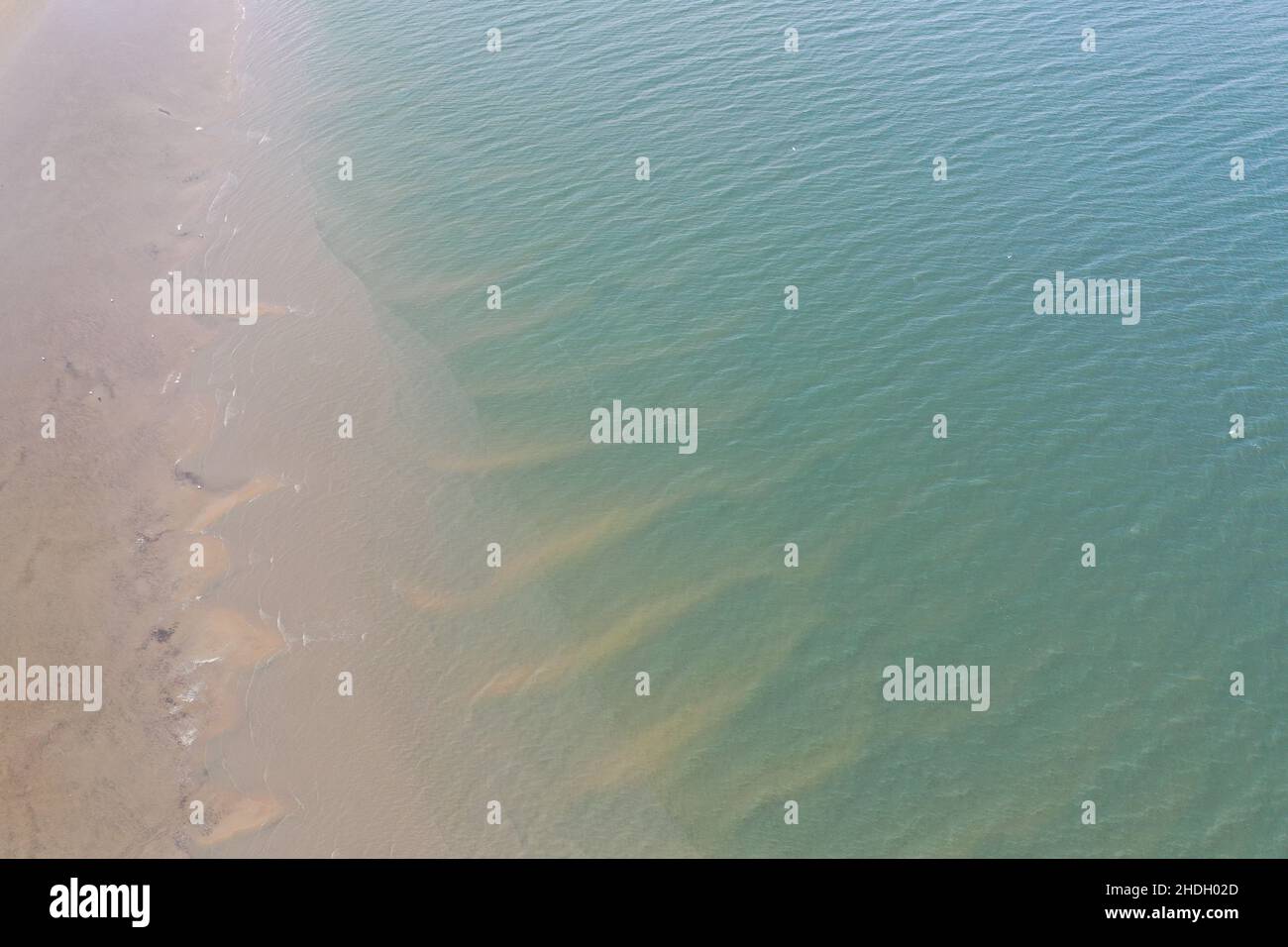 Aerial Photograph of Llangennech Marshland and River Loughor Stock ...