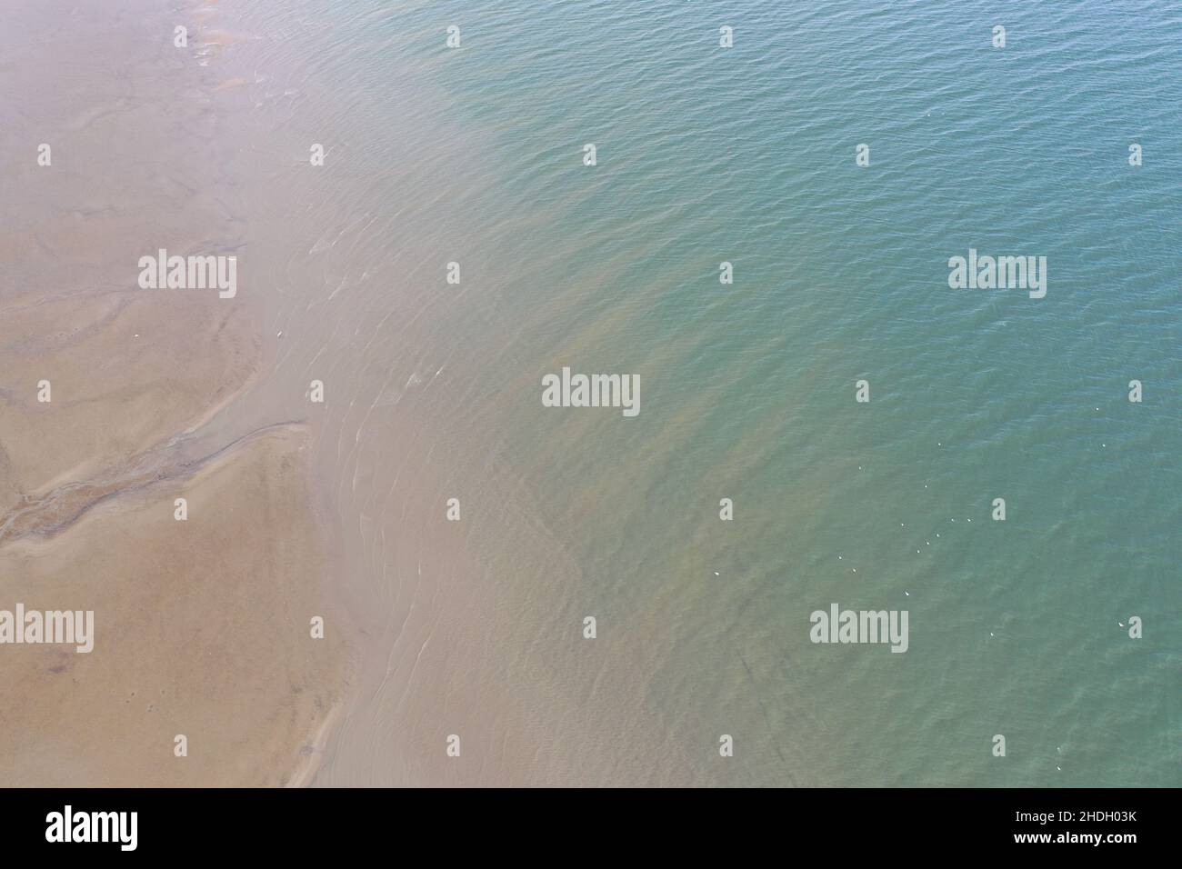 Aerial Photograph of Llangennech Marshland and River Loughor Stock ...