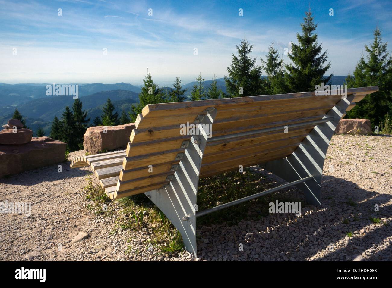 bench, wooden bench, recliner bench, benchs, wooden benchs Stock Photo ...