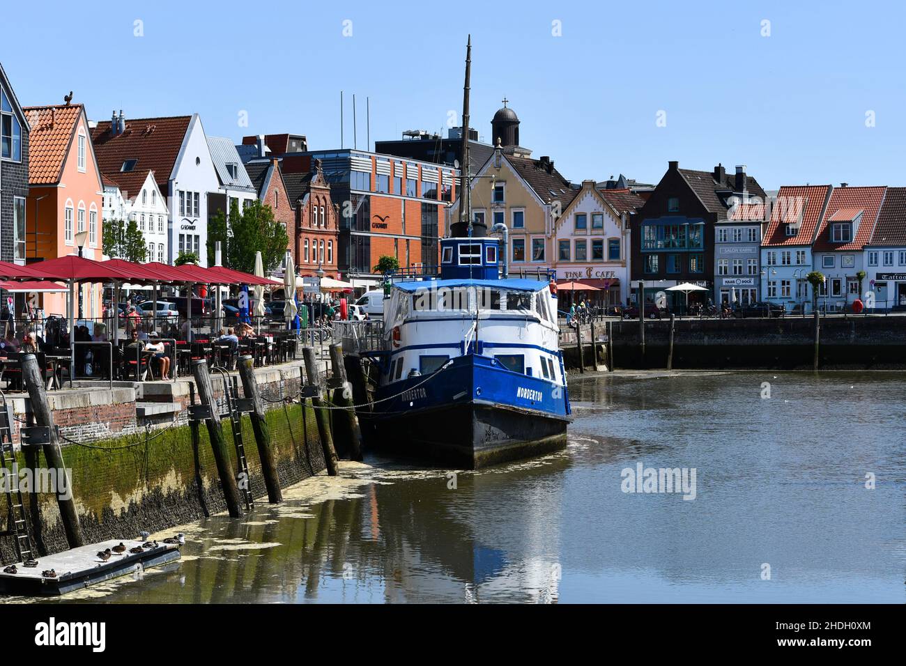 View of the port of husum hi-res stock photography and images - Alamy