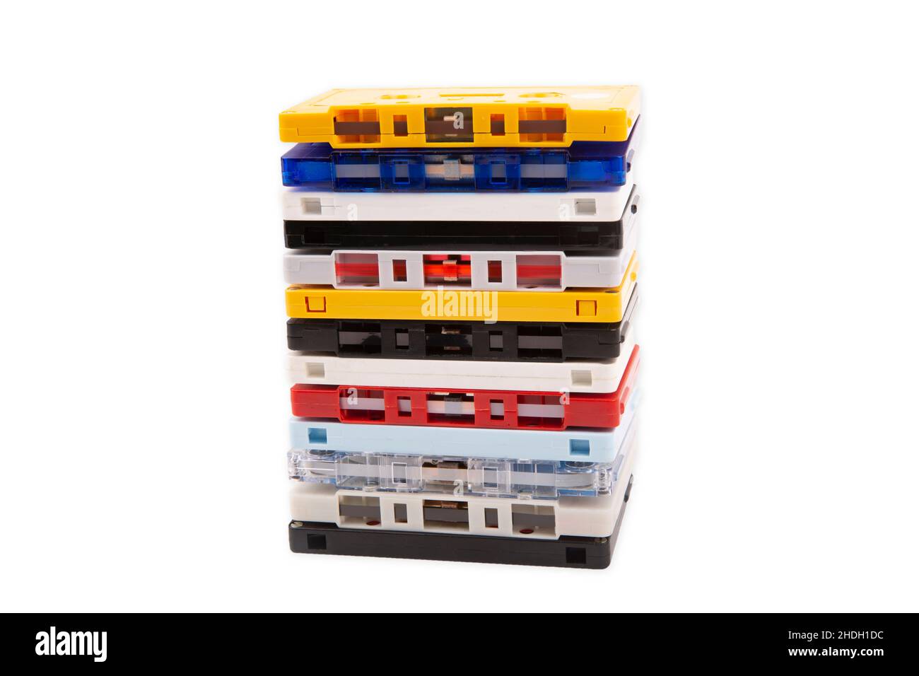 stack, music cassette, stacking, stacks, music cassettes Stock Photo ...