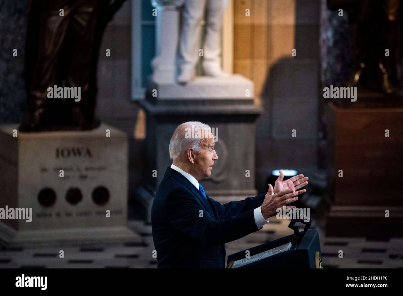 WASHINGTON, DC - JANUARY 6: President Joe Biden delivers remarks from ...