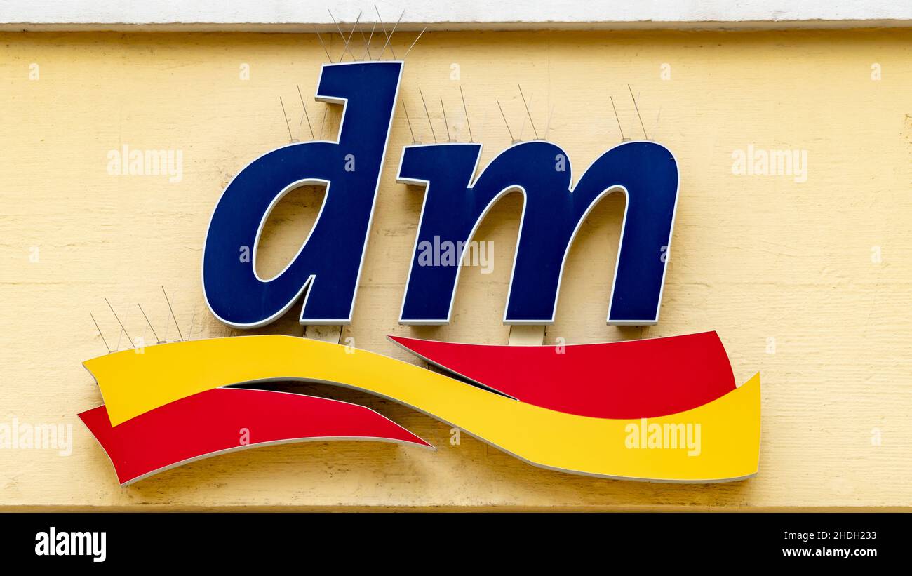 Dm store logo hi-res stock photography and images - Alamy