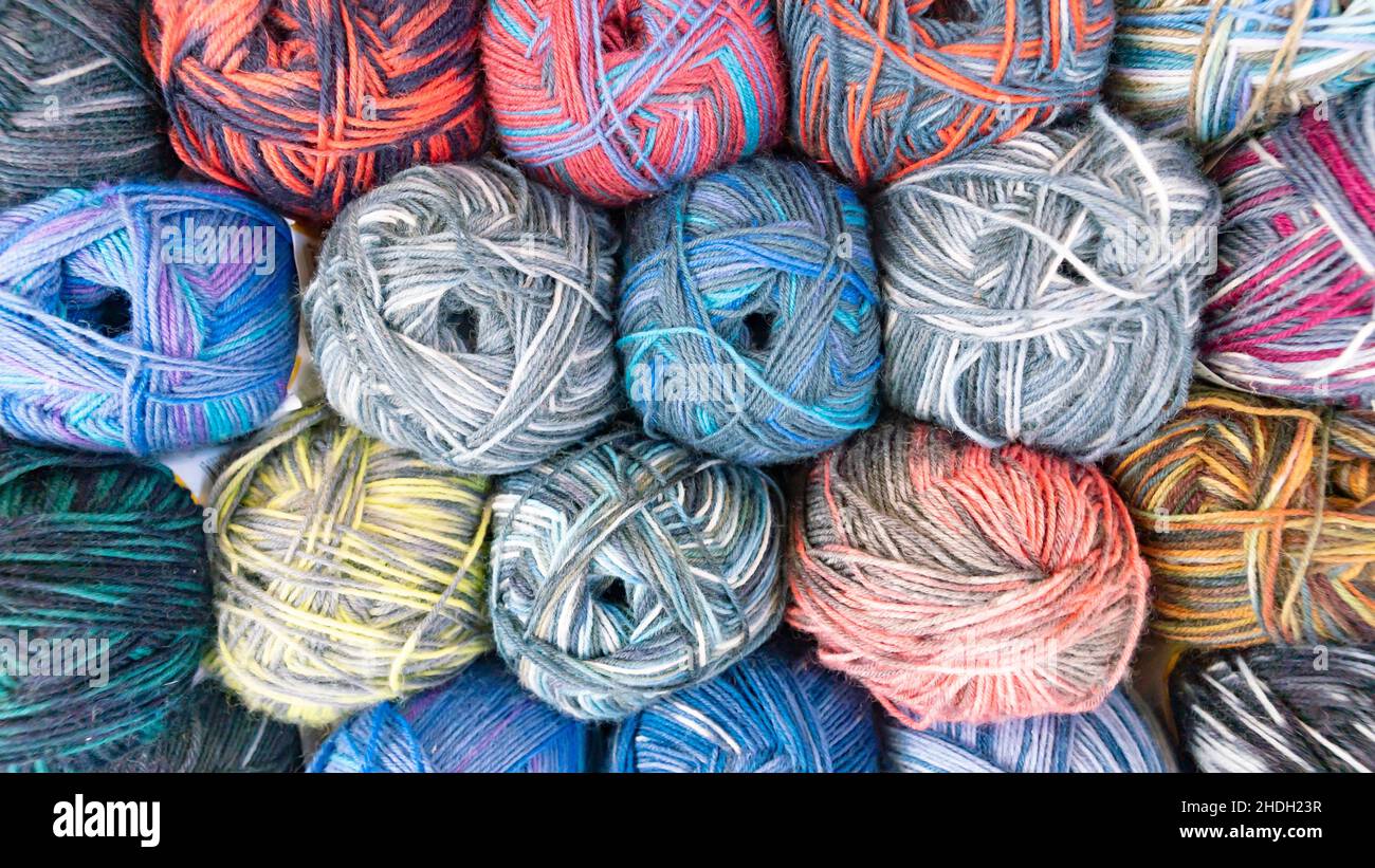 wool, ball of wool, wools, ball of wools Stock Photo - Alamy