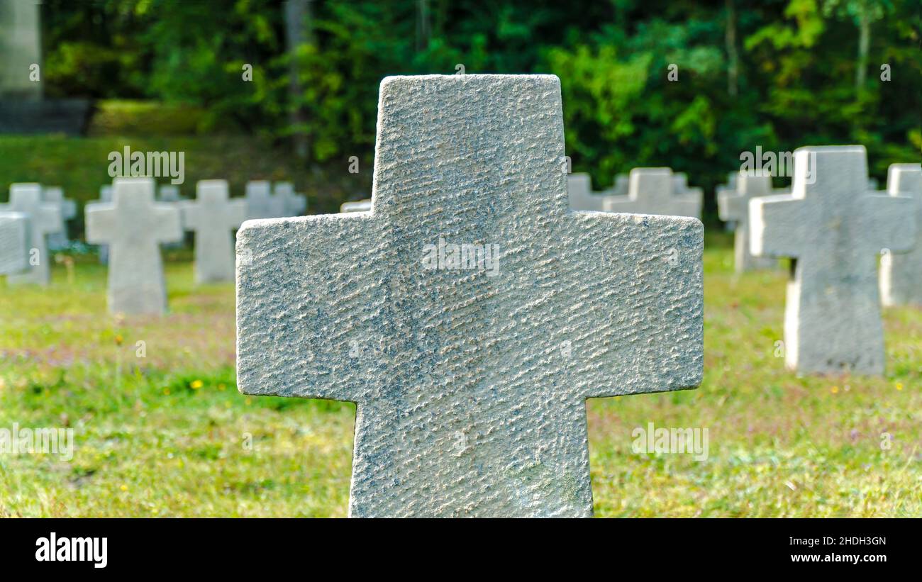 cemetery, cross, stone cross, cemeteries, crosses Stock Photo - Alamy