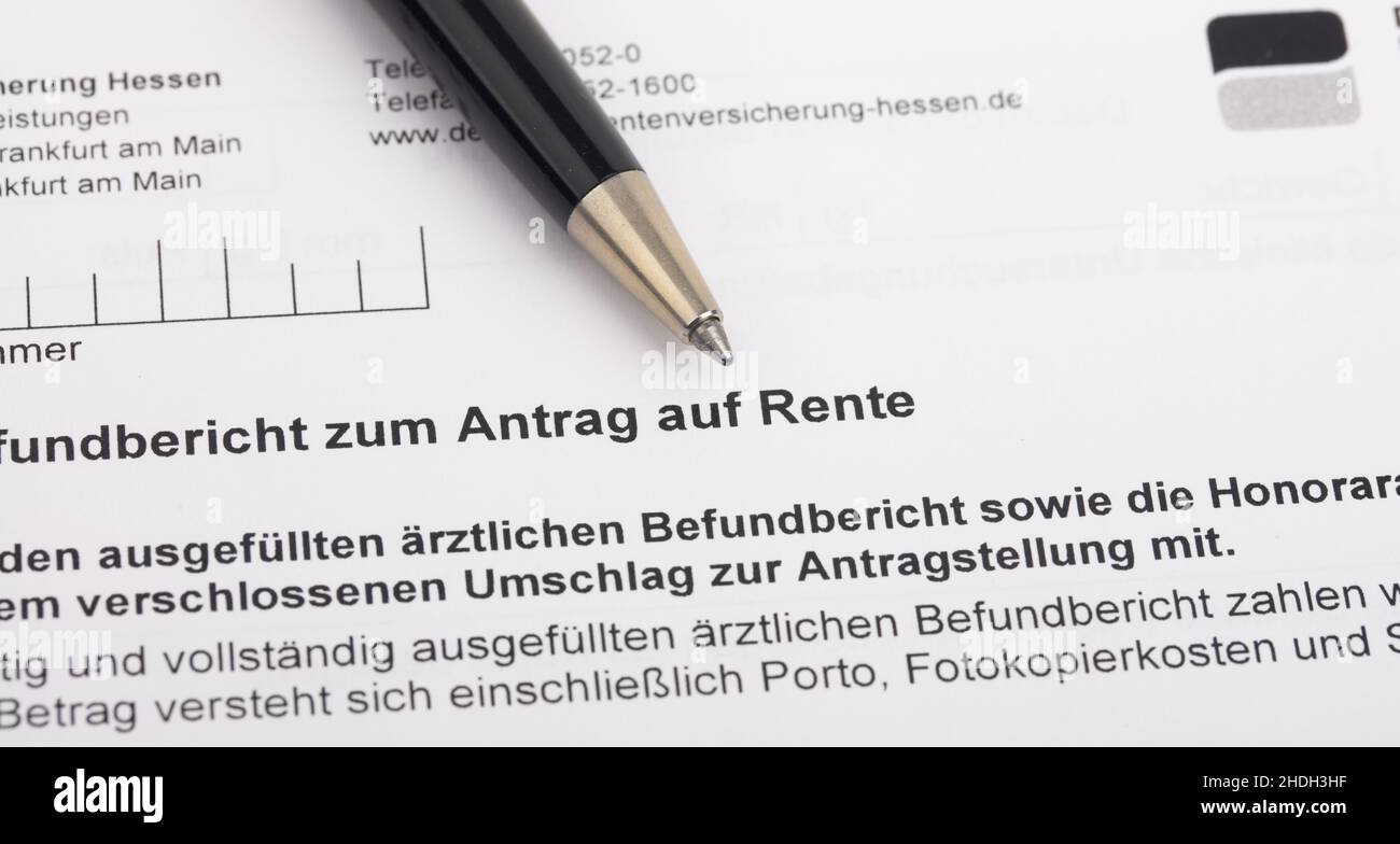 application form, state Pension claim form, application forms Stock ...