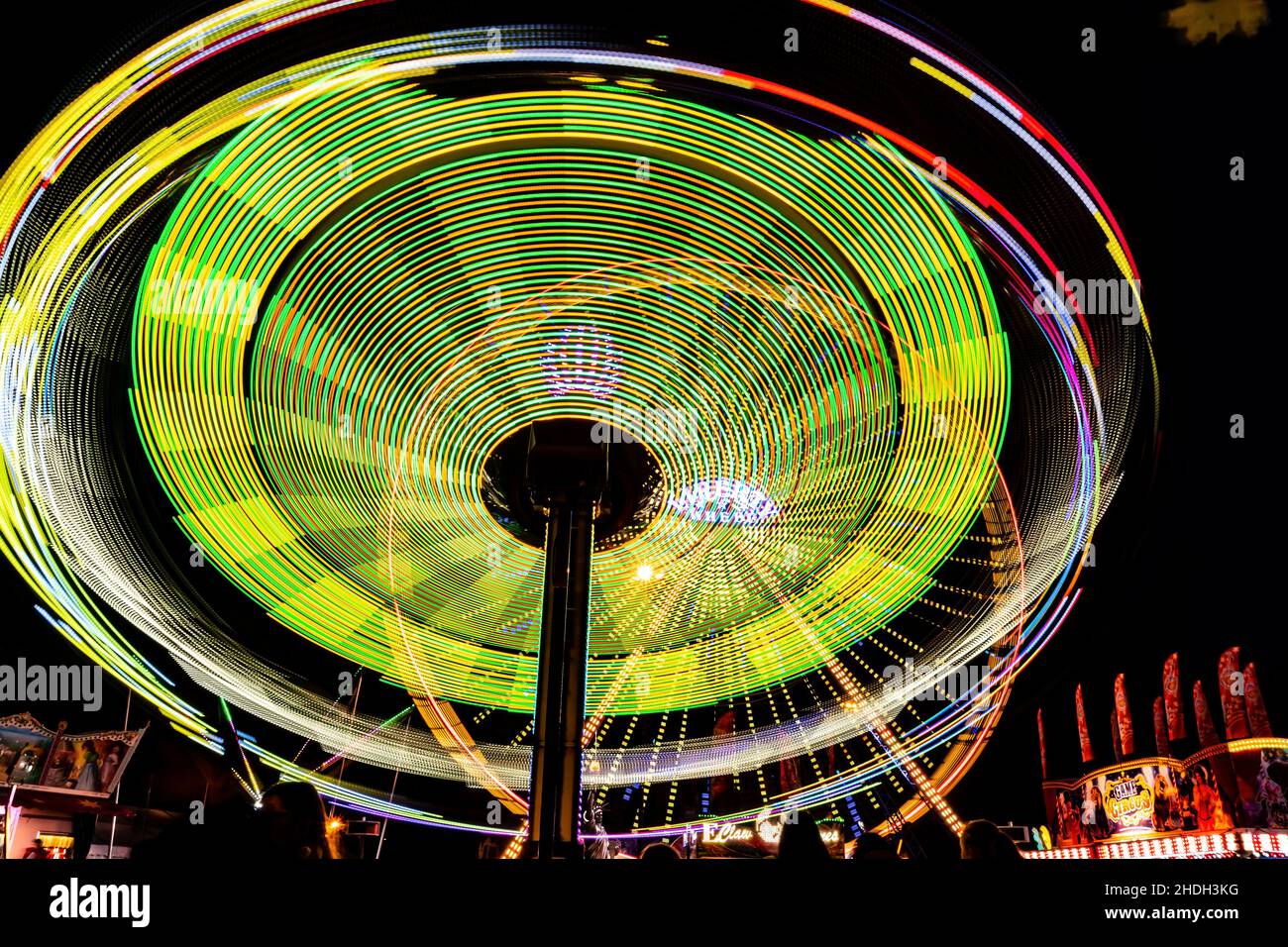 carousel, ride, track lighting, carousels, rides Stock Photo - Alamy