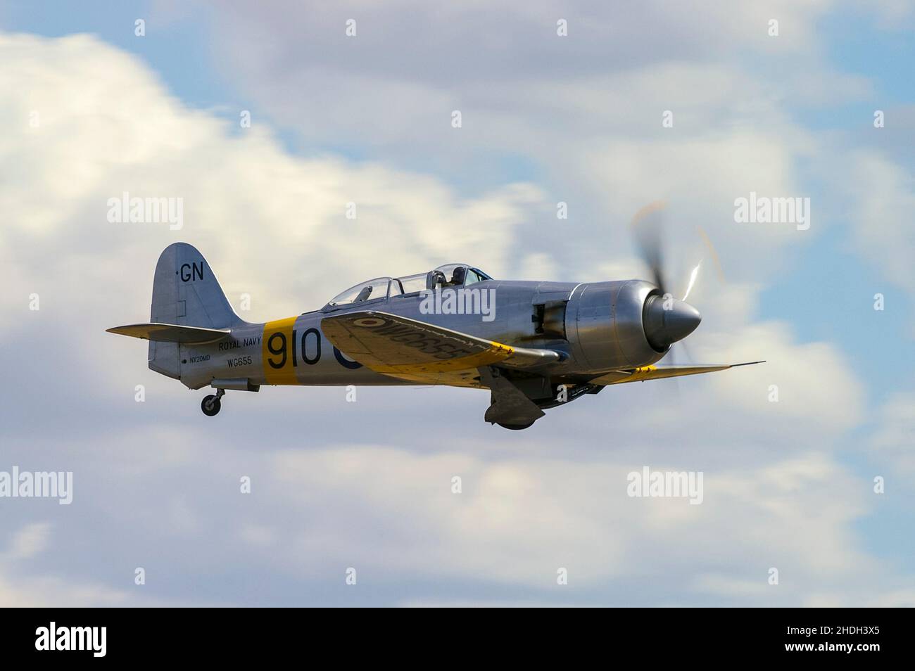 Hawker Sea Fury T.20 Second World War fighter plane WG655, NX20MD ...