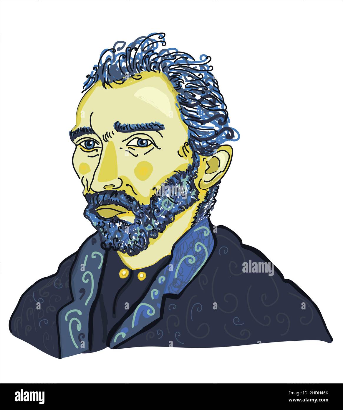 Canvas by van gogh Stock Vector Images - Alamy