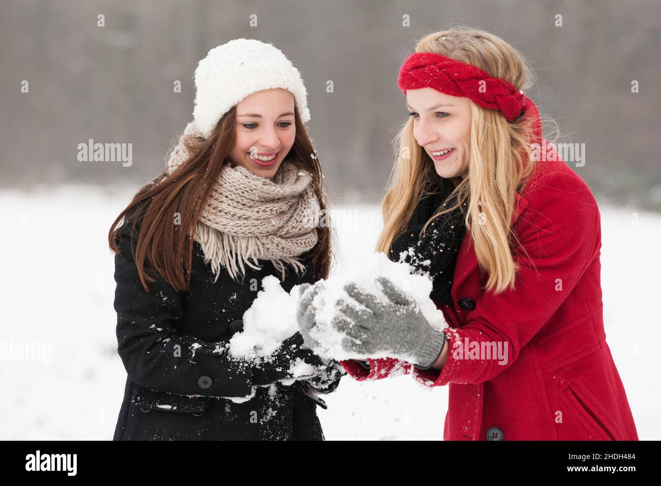 winter, snow, friends, winters, snowy, friend Stock Photo - Alamy