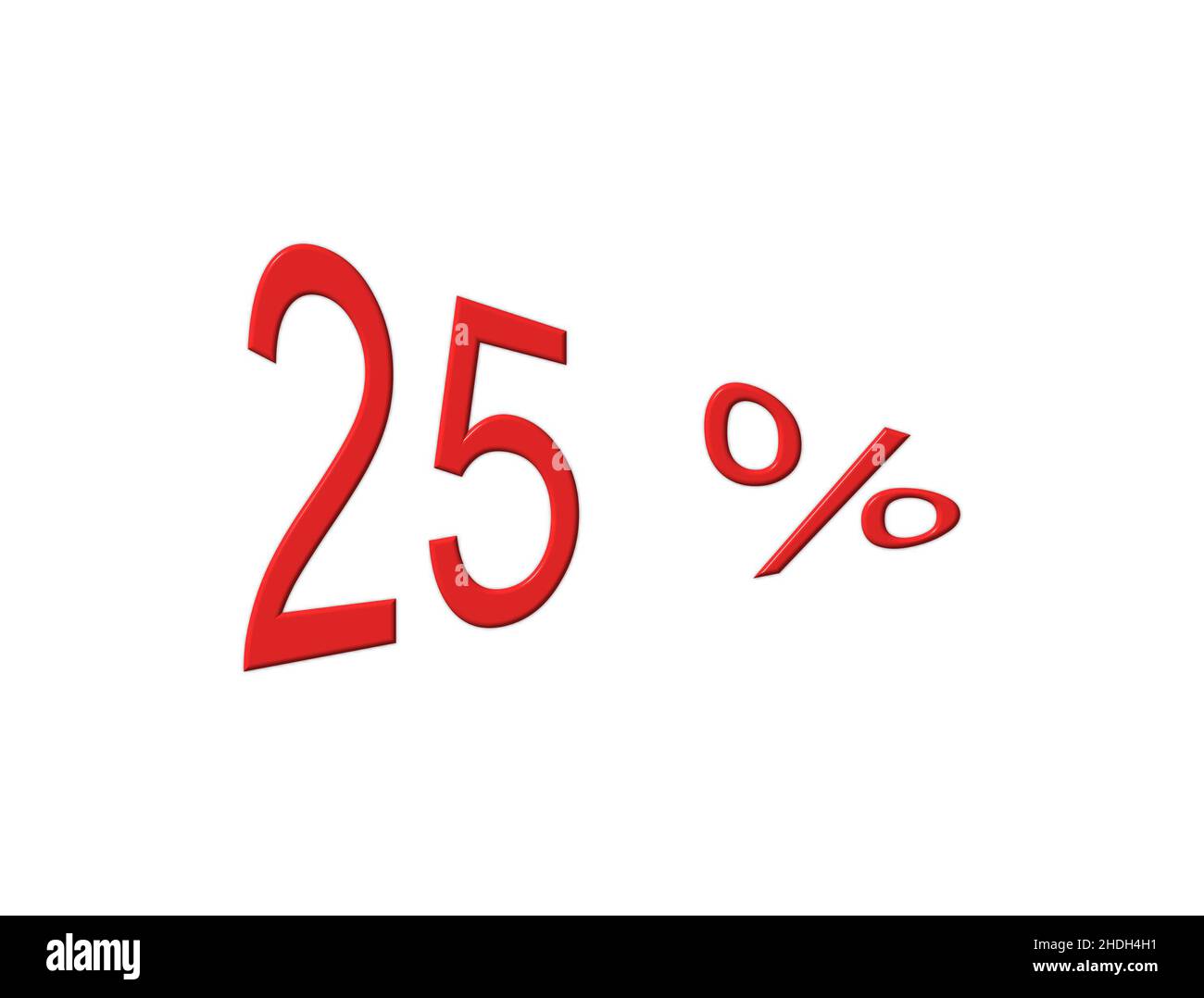 25 percent Cut Out Stock Images & Pictures - Alamy