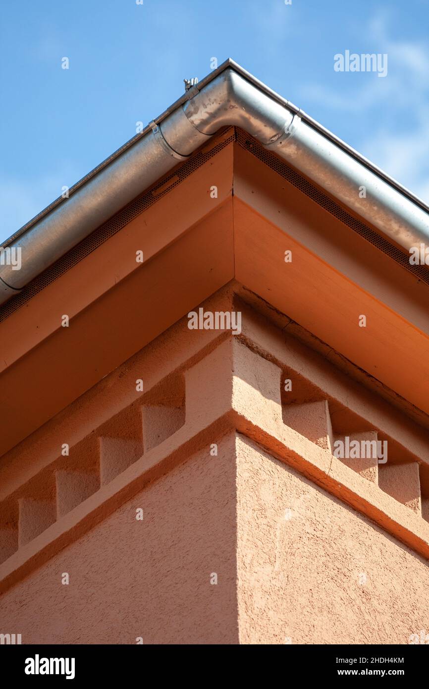 corner, rain gutter, corners, rain gutters Stock Photo - Alamy