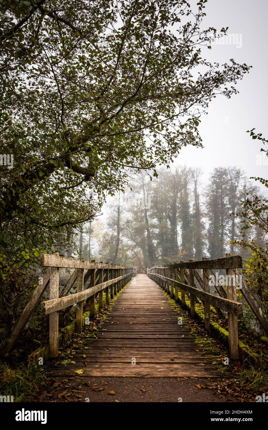 wooden bridge, wooden bridges Stock Photo - Alamy
