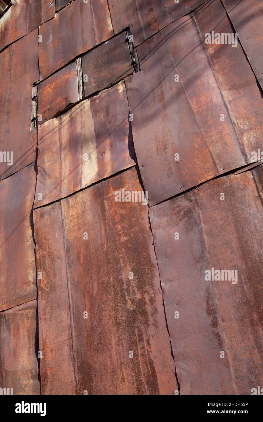 facade, rust, metal plate, facades, rusted, rusty, metal plates Stock ...