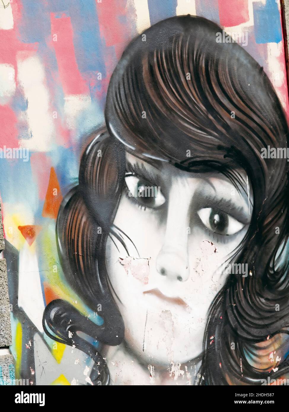 portrait, graffiti, streetart, portraits, graffitis, streetarts Stock ...