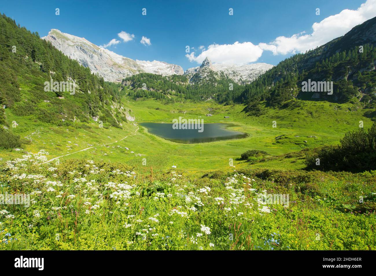 berchtesgaden alps, funten lake, schottmalhorn, funten lakes Stock ...