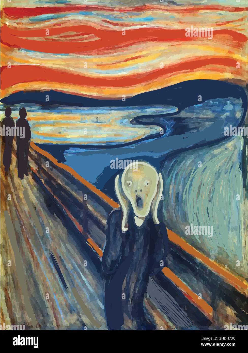 Edvard munch artist art Stock Vector Images - Alamy