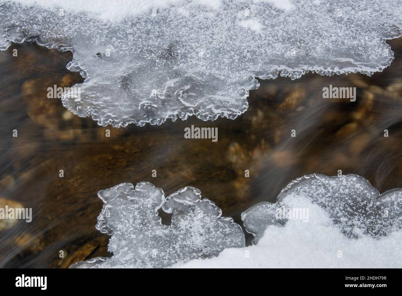 stream, winter, frozen, ditch, streams, winters, frozens Stock Photo ...