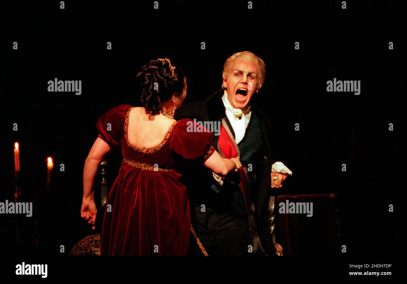 Act 2 - Tosca stabs Scarpia: Catherine Malfitano (Floria Tosca ...