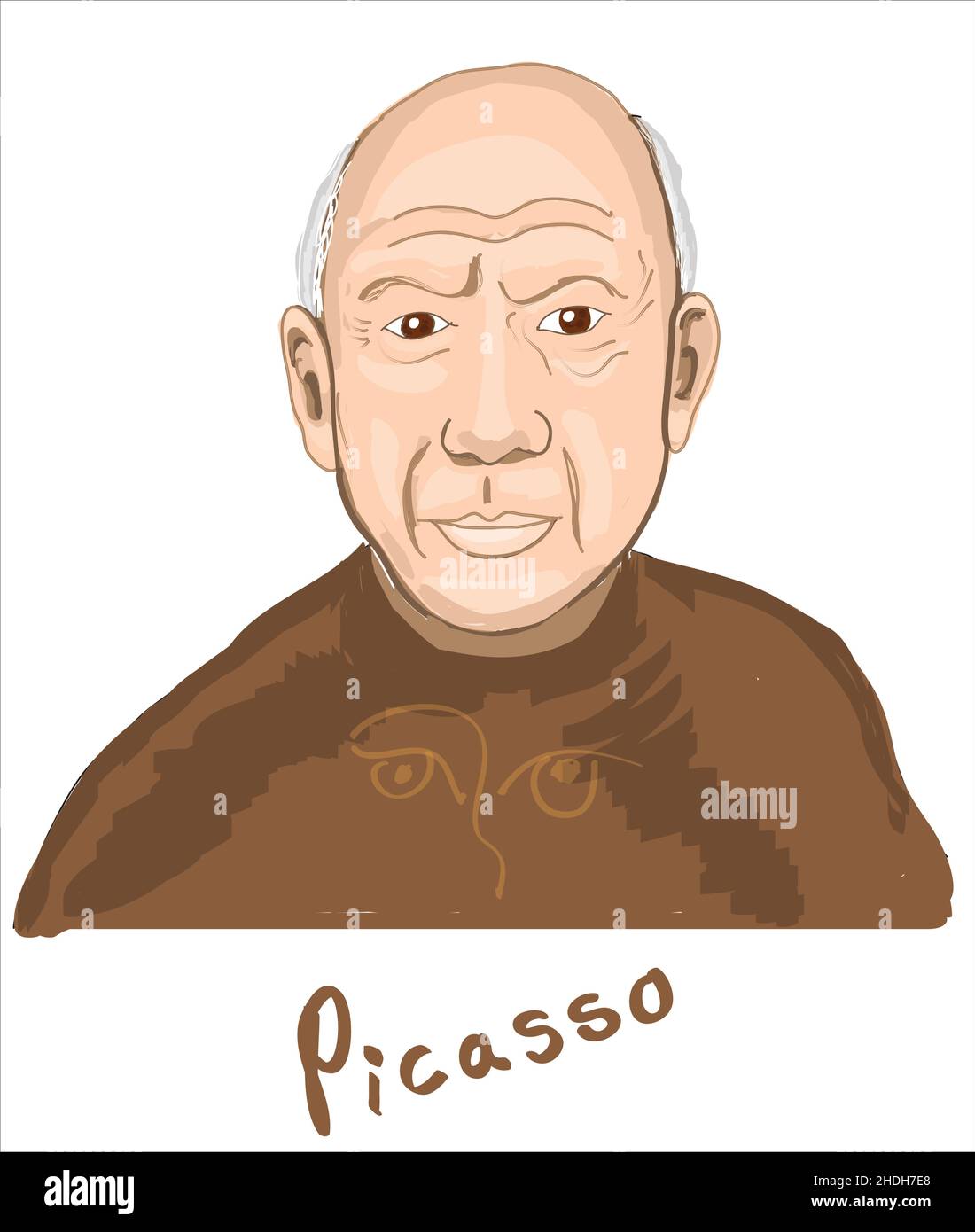 Artist pablo picasso drawing Stock Vector Images - Alamy