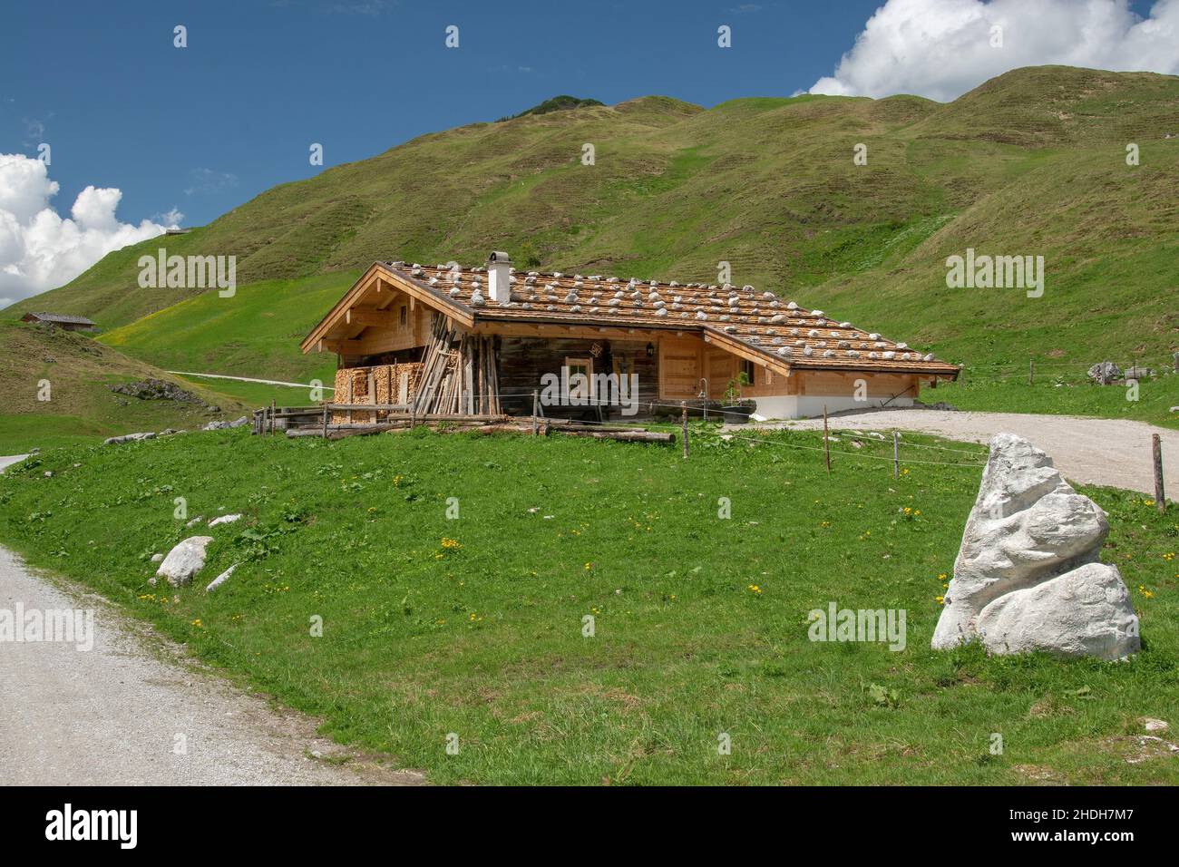 chalet, hut, alpine pasture, chalets, huts, alpine pastures Stock Photo ...