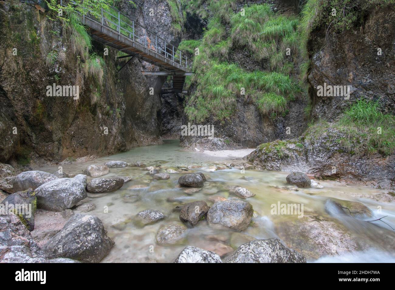 bridge, almbachklamm, bridges, almbachklamms Stock Photo - Alamy