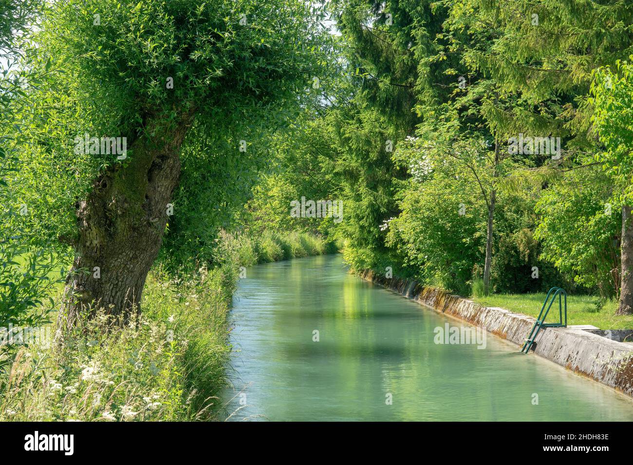 salzburg country, canal Stock Photo - Alamy