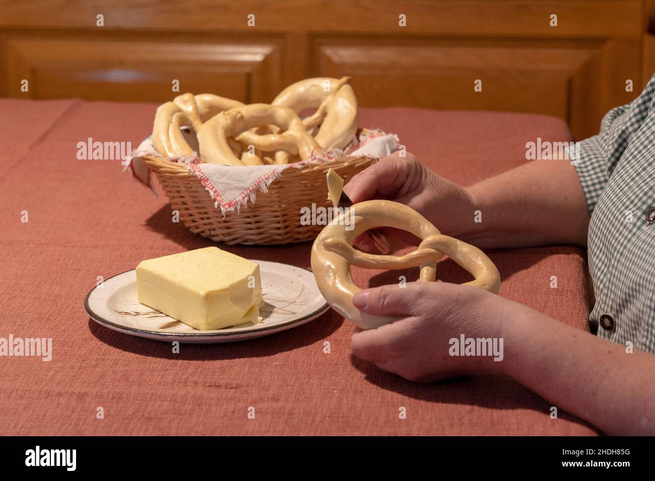 eating, pretzel, eat Stock Photo - Alamy