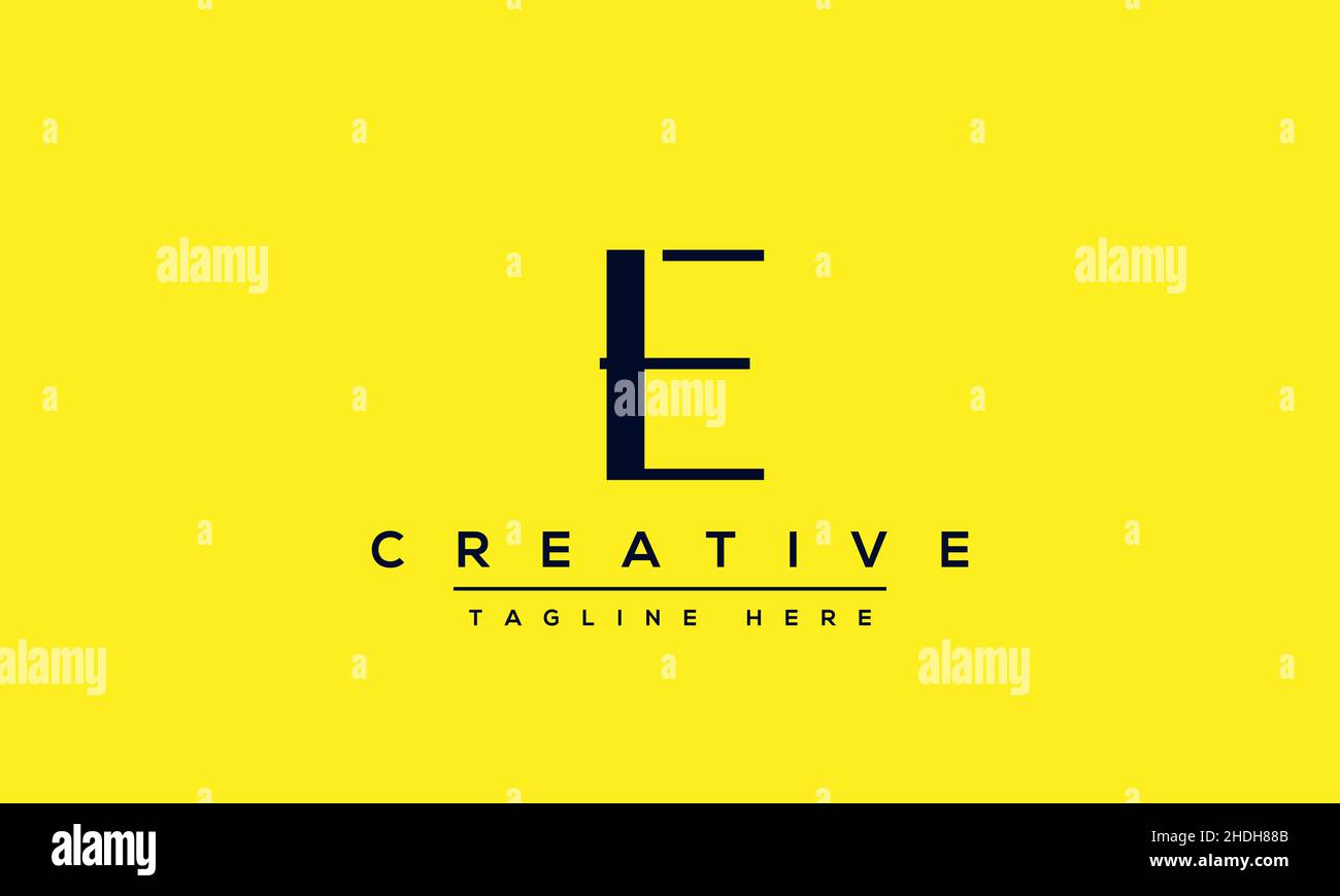 Modern e logo hi-res stock photography and images - Alamy