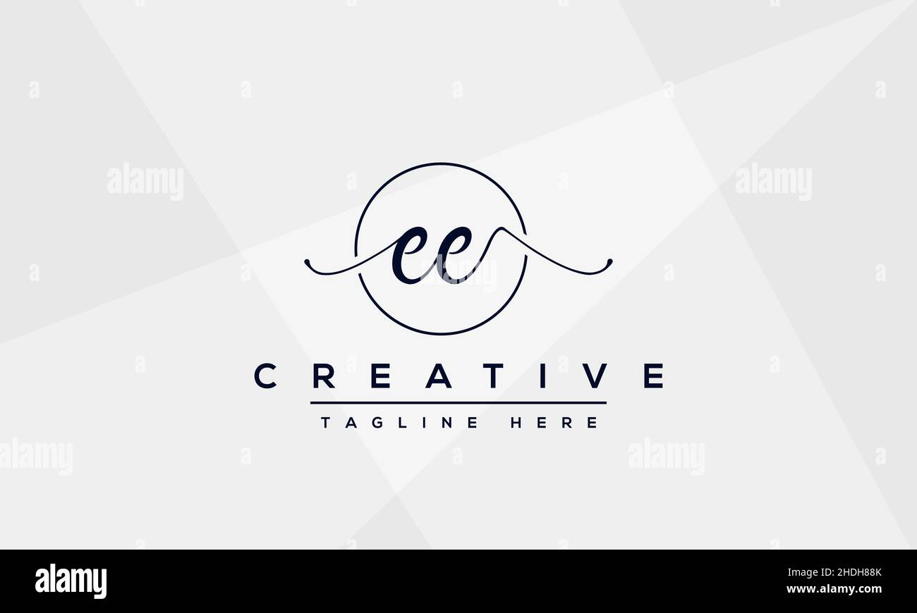 Modern unique creative letter E logo design, Minimalist E initial based ...