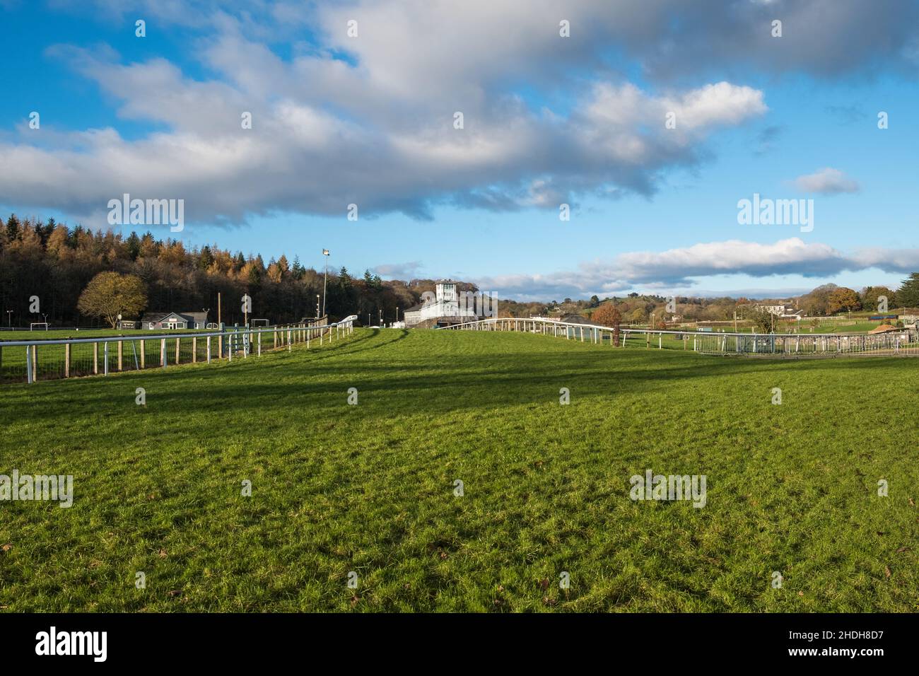 Cartmel Racecourse in the village of Cartmel in the Lake District ...