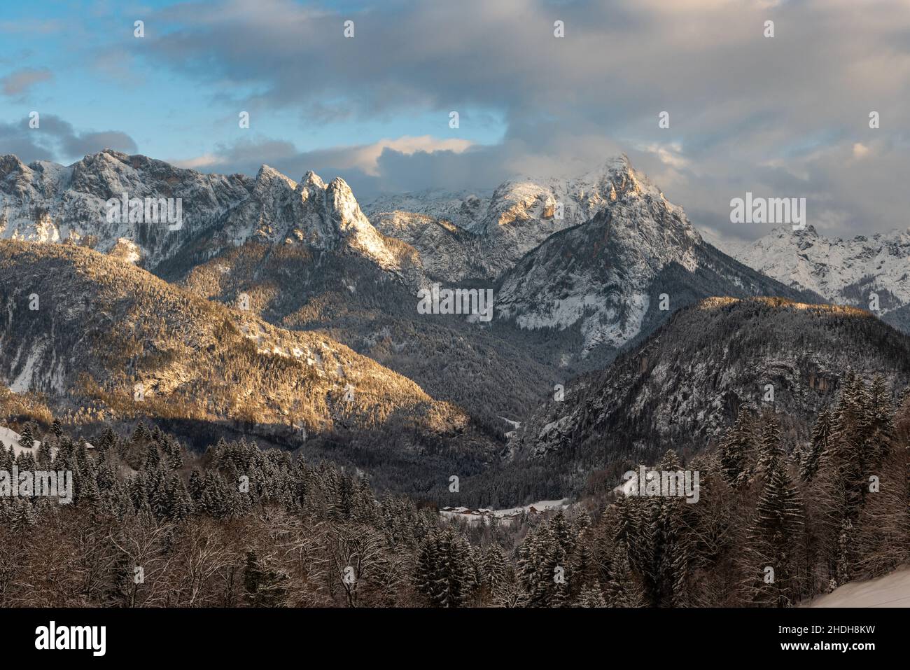 winter landscape in the austrian mountains Stock Photo - Alamy