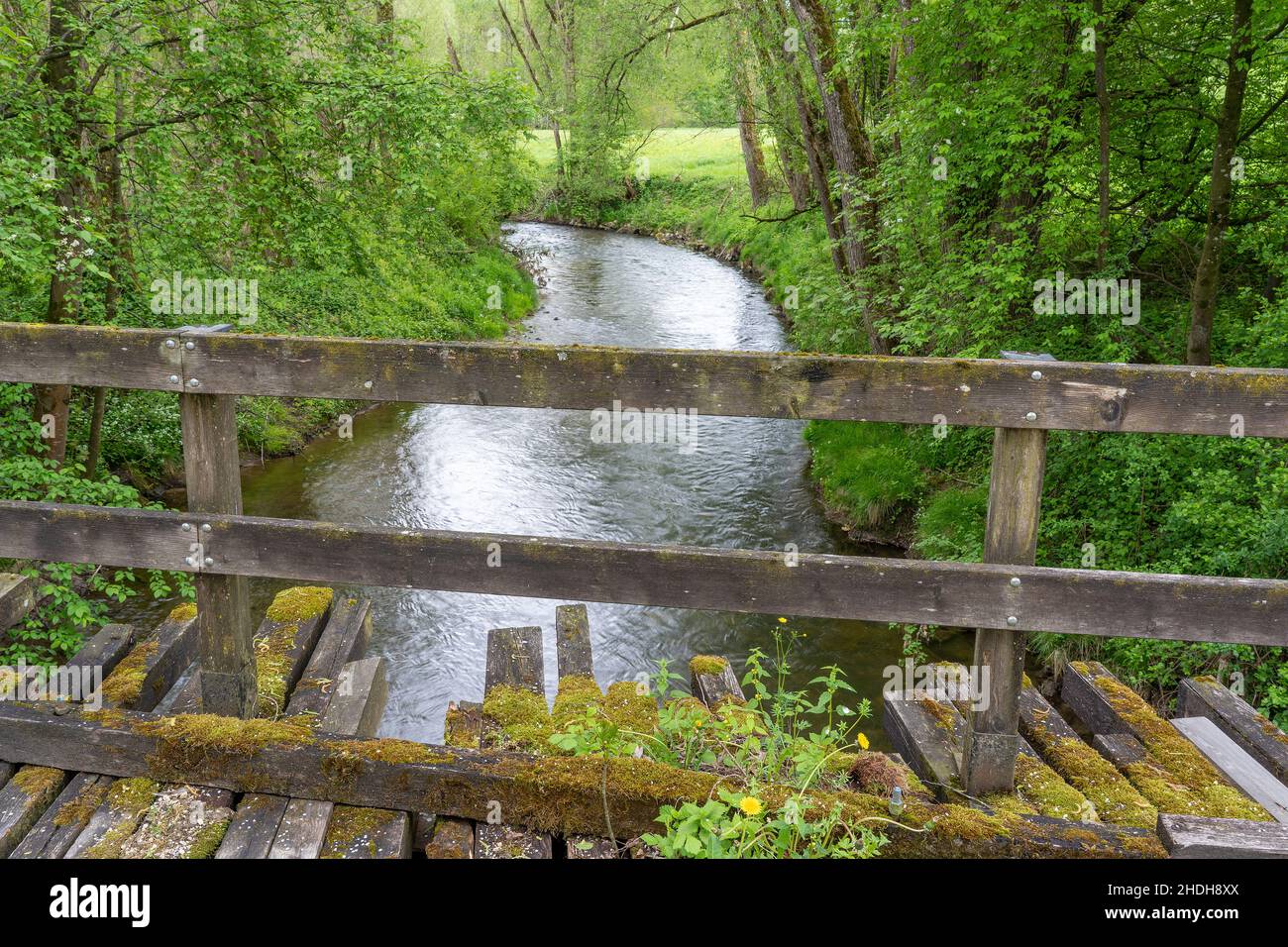 river, wooden bridge, rivers, wooden bridges Stock Photo - Alamy