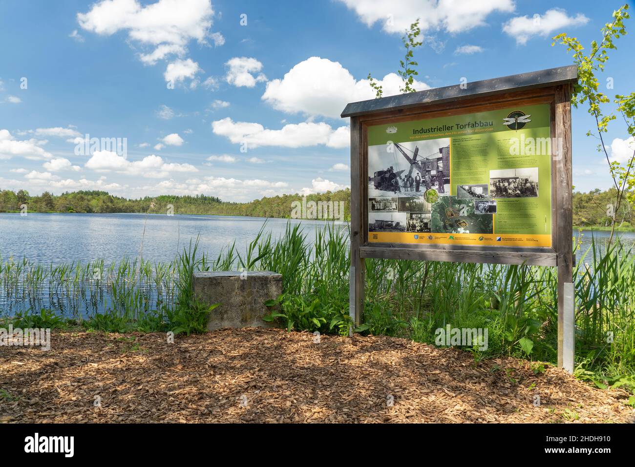 display, peat cutting, schönramer filz, displays Stock Photo - Alamy