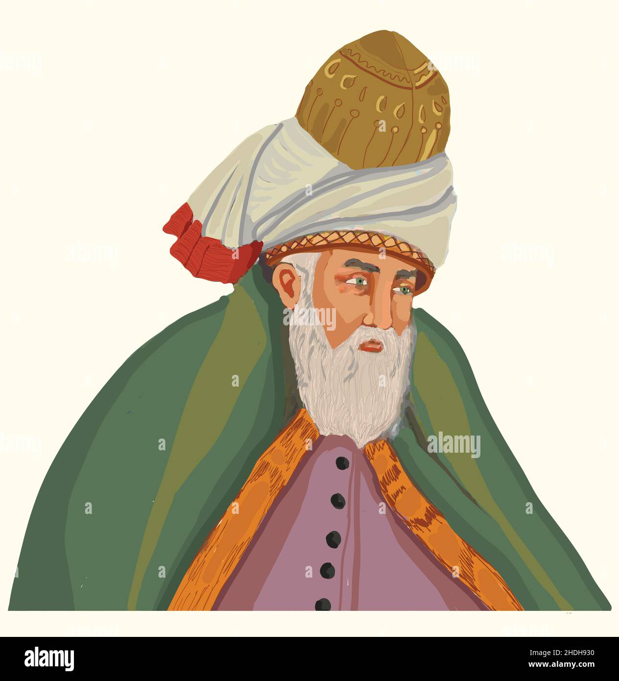 Sufi mystic mevlana Stock Vector Images - Alamy