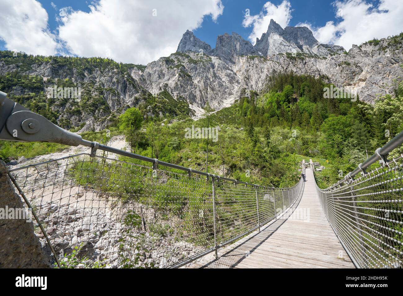 footpath, suspension bridge, footpaths, suspension bridges Stock Photo ...