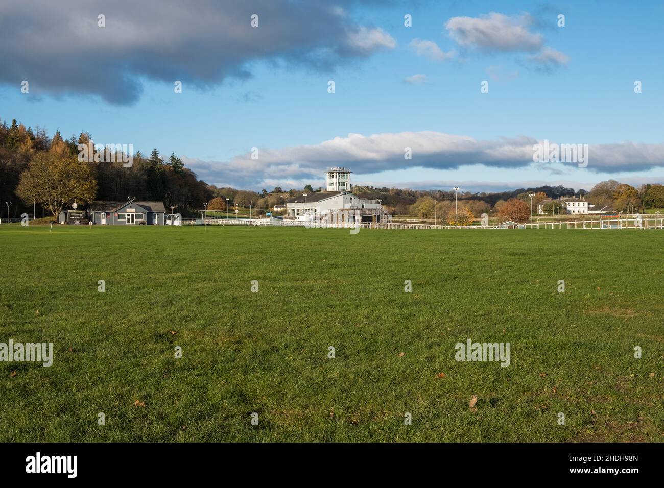 Cartmel Racecourse in the village of Cartmel in the Lake District ...