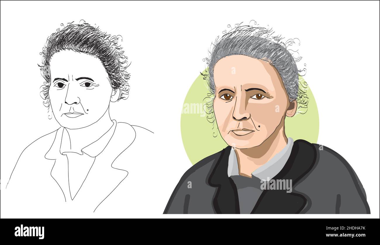 Madame marie curie Stock Vector Images - Alamy