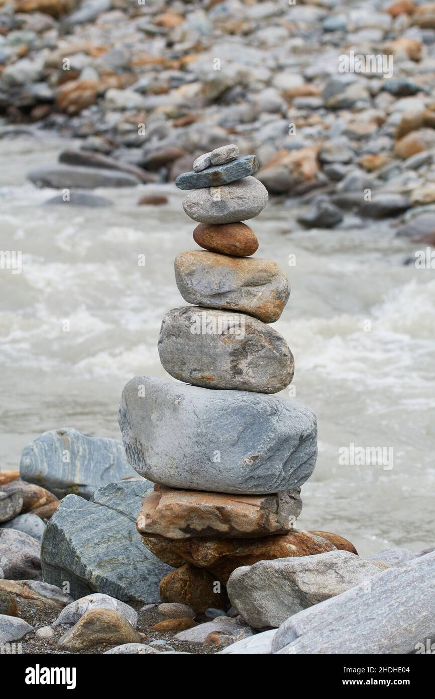 stones, stacked, stone pile, stone, stackeds, stone piles Stock Photo ...
