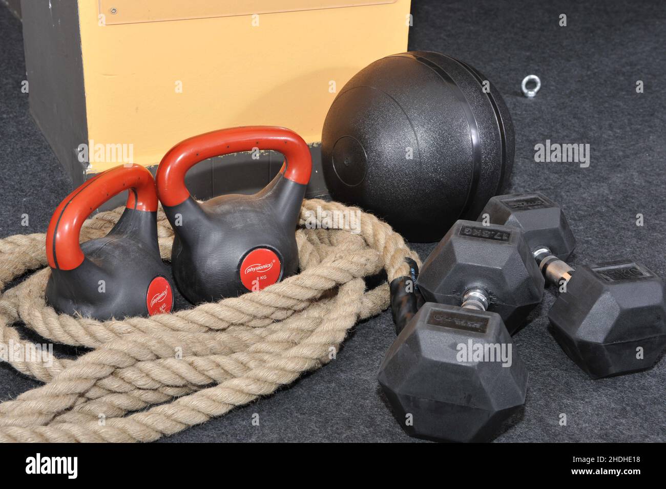 gym, dumbbell training, fitness club, fitness clubs, gyms Stock Photo ...