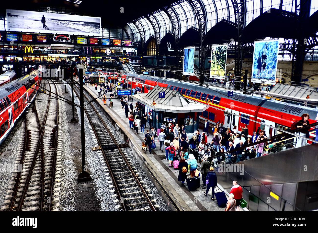 hamburg, main station, main stations Stock Photo - Alamy