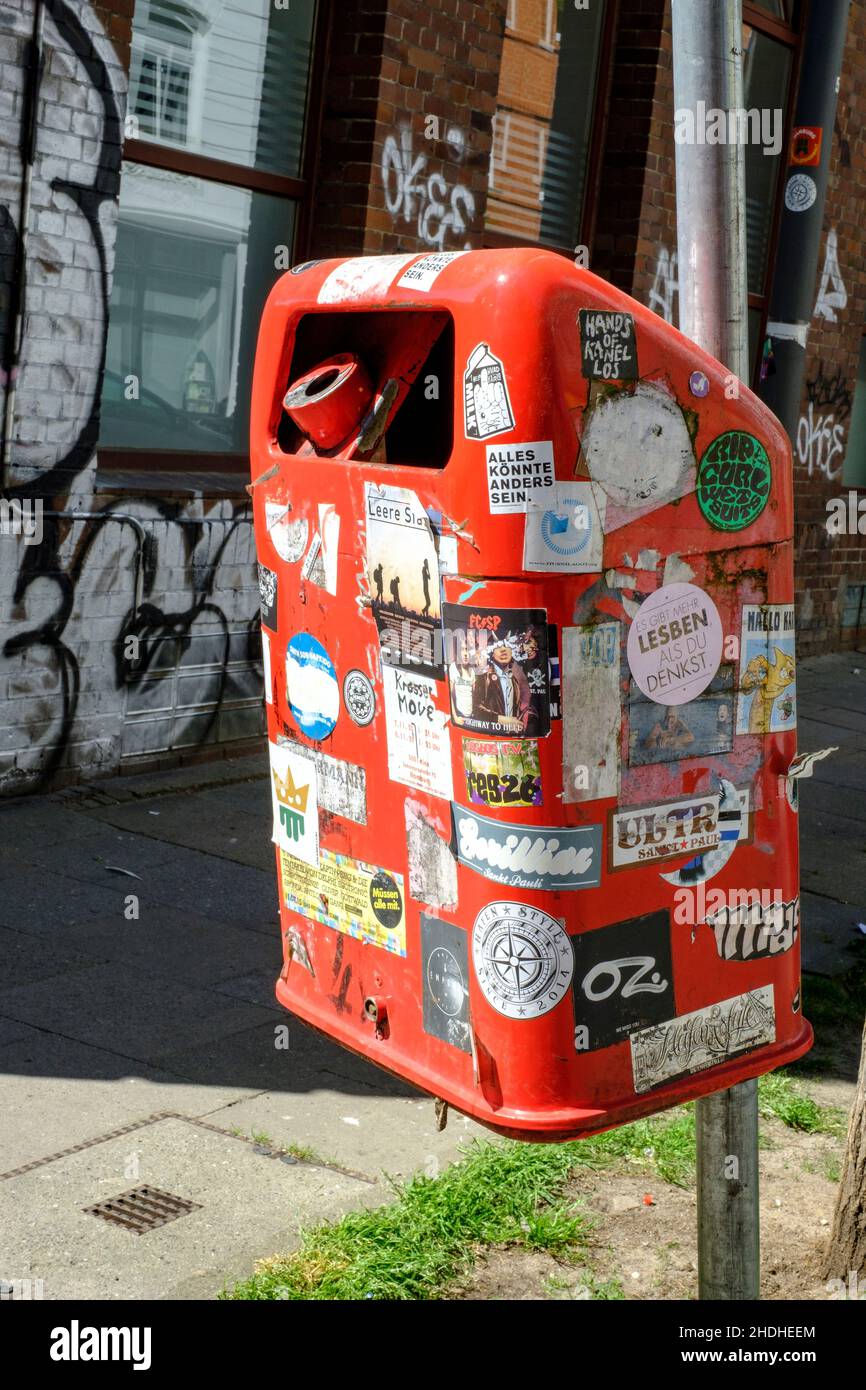 trash, stickers, trashs, sticker Stock Photo - Alamy