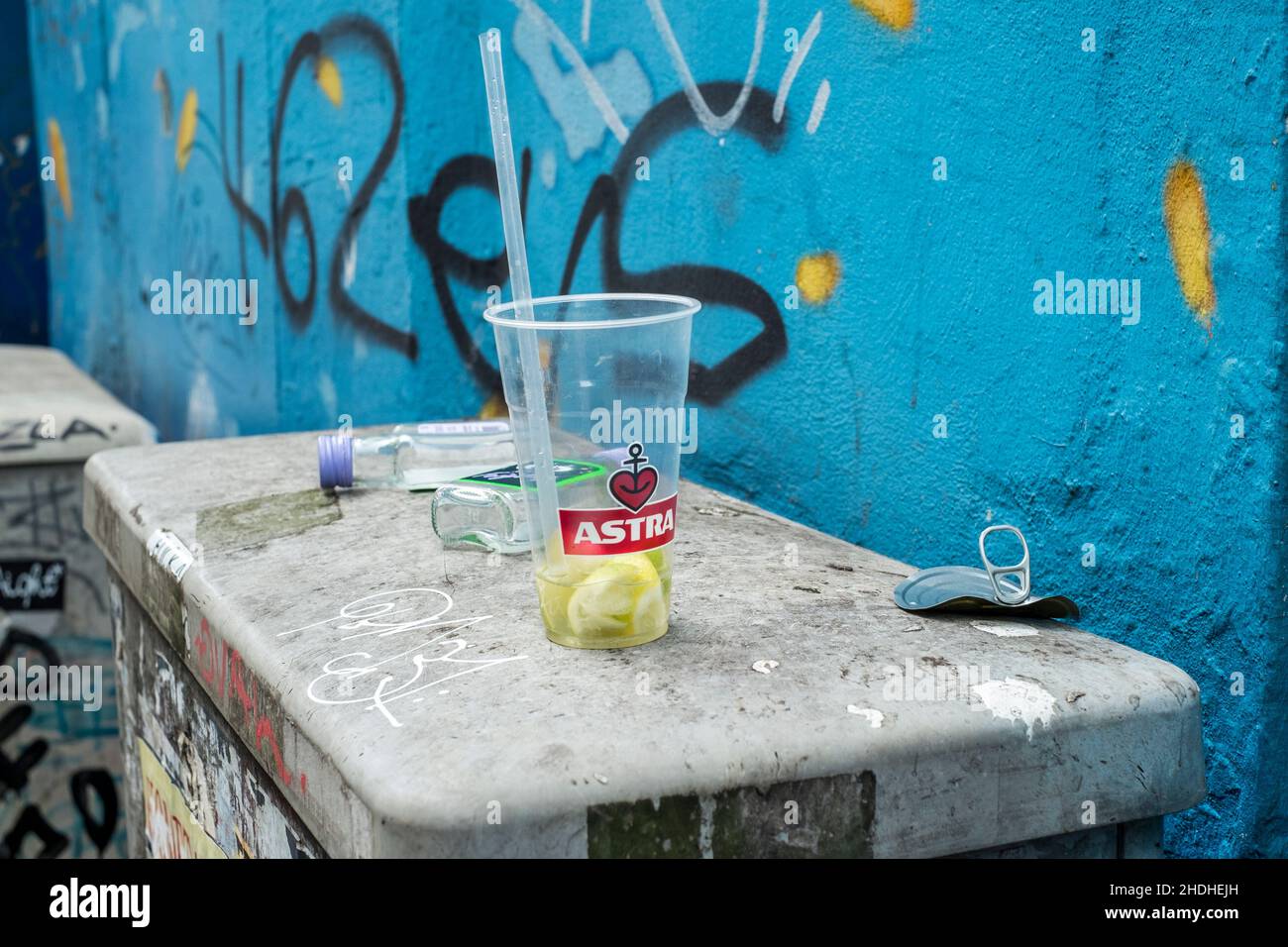 plastic cups, party garbage, plastic cup, party garbages Stock Photo ...