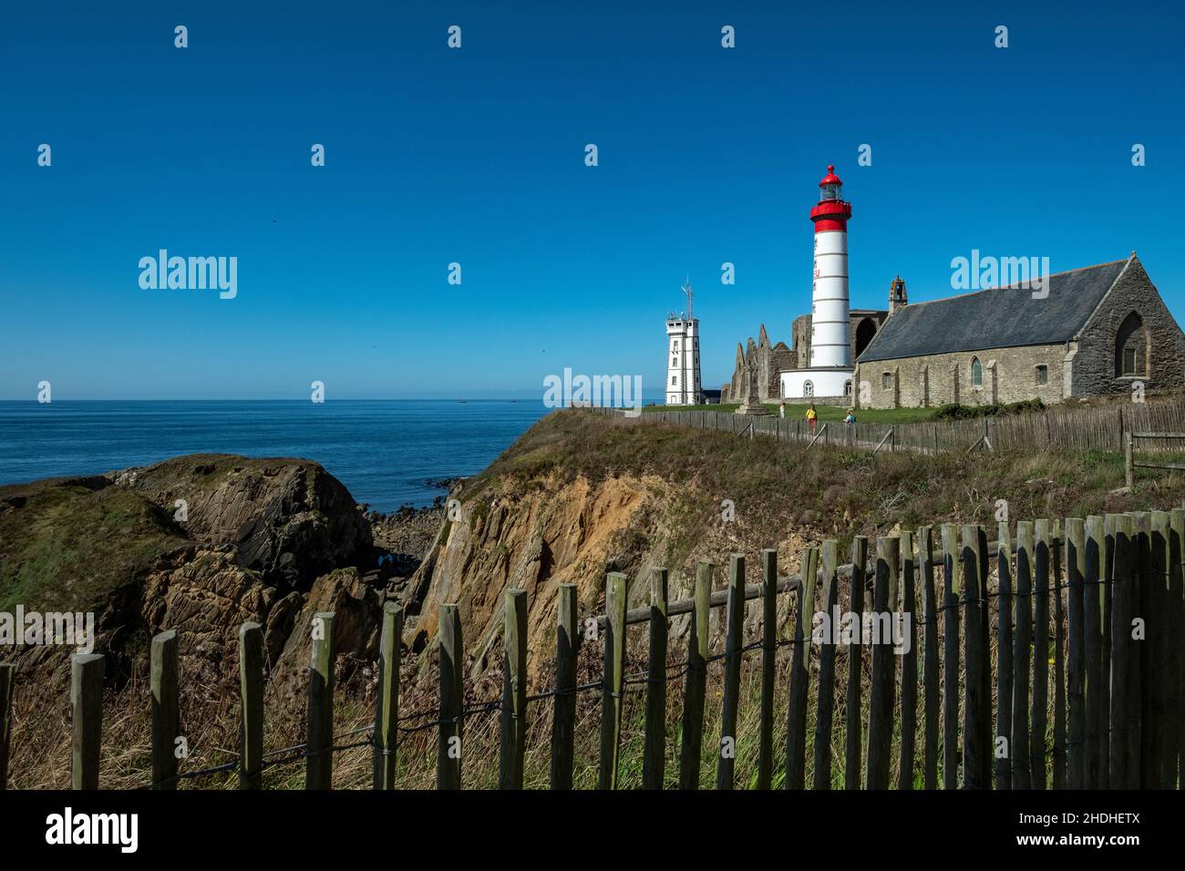 phare de saint-mathieu, phare saint-mathieu Stock Photo - Alamy