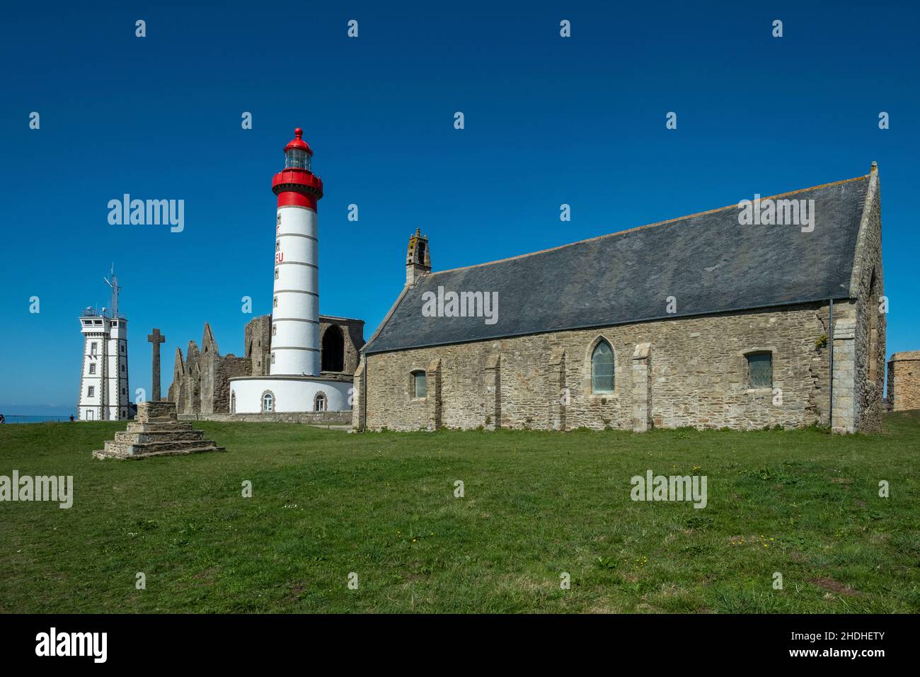 saint-mathieu, phare saint-mathieu, saint-mathieus Stock Photo - Alamy