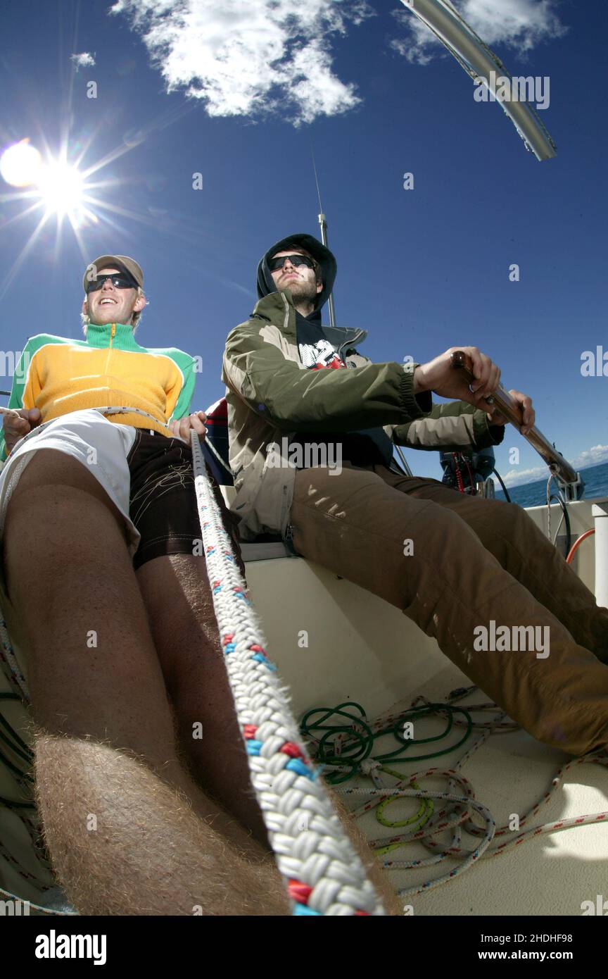 teamwork, dew, sailing, teamworks, dews Stock Photo - Alamy