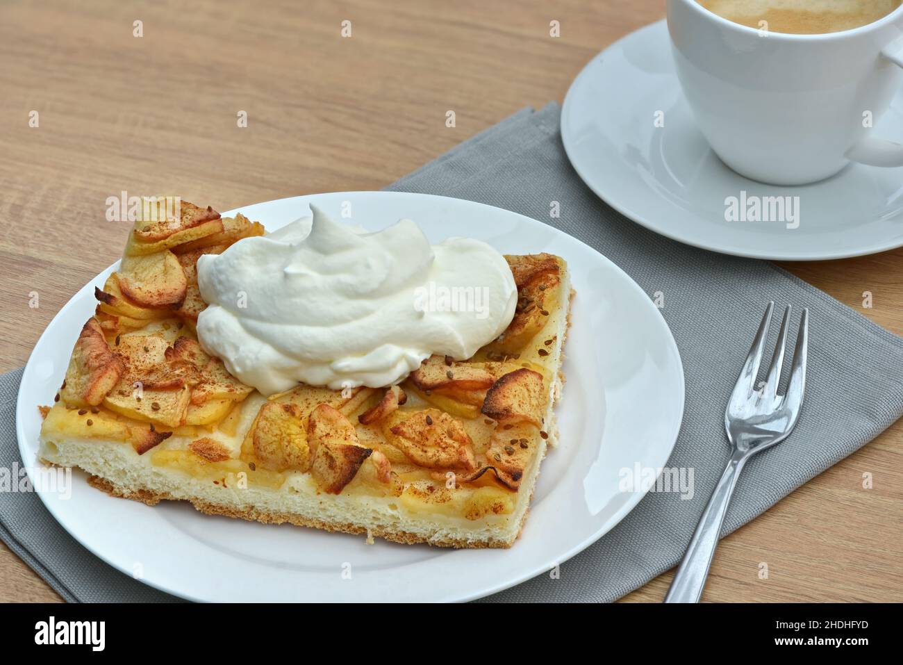 apple pie, whipped cream, coffee time, apple pies, whipped creams Stock ...