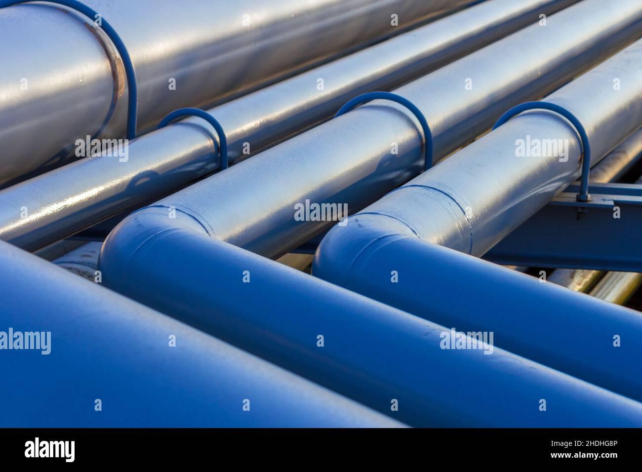 Steel industrial pipeline Stock Photo - Alamy
