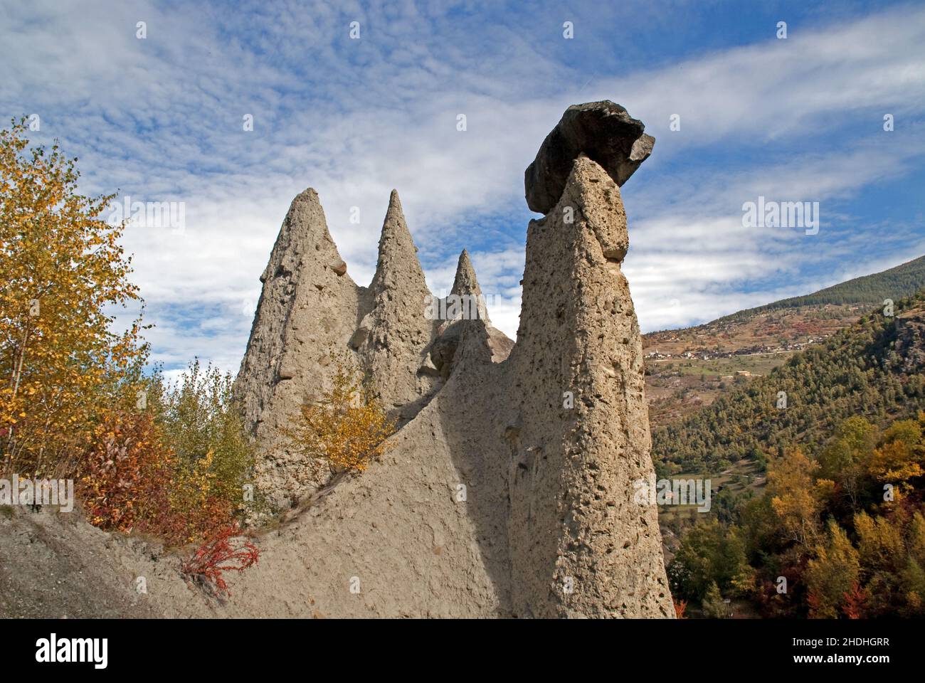 earth pyramids, eringertal Stock Photo - Alamy