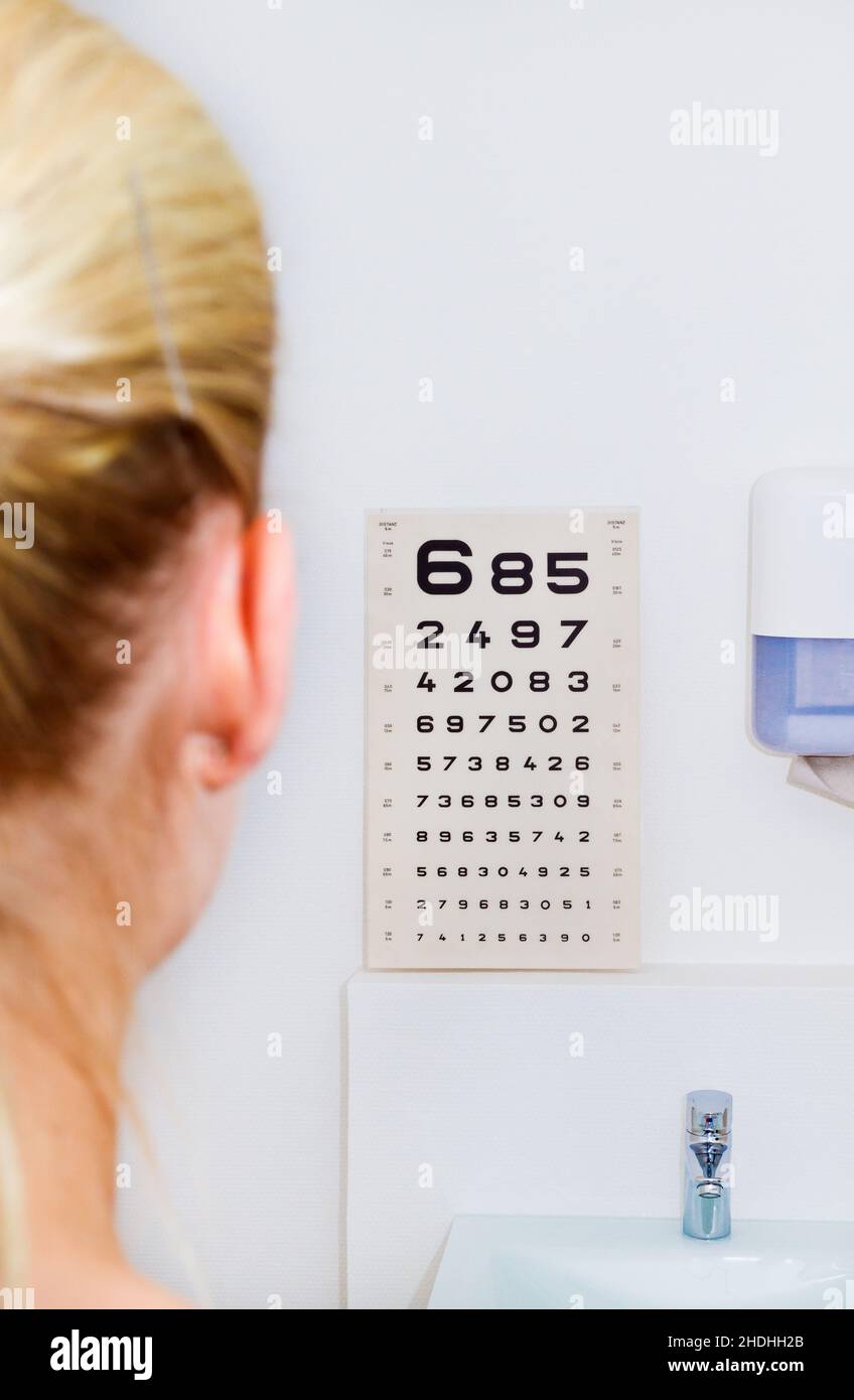 eye test, eye tests Stock Photo - Alamy